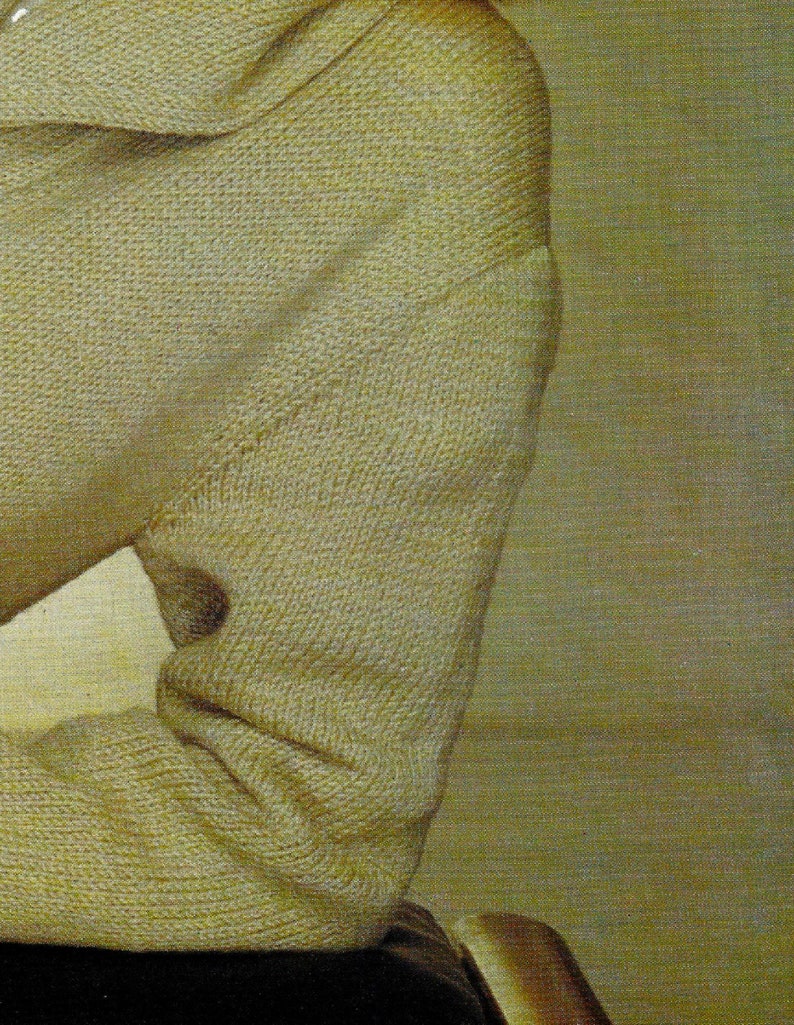 Woman's Vintage Hip-length, Shawl-collared Jacket Knitting Pattern From ...