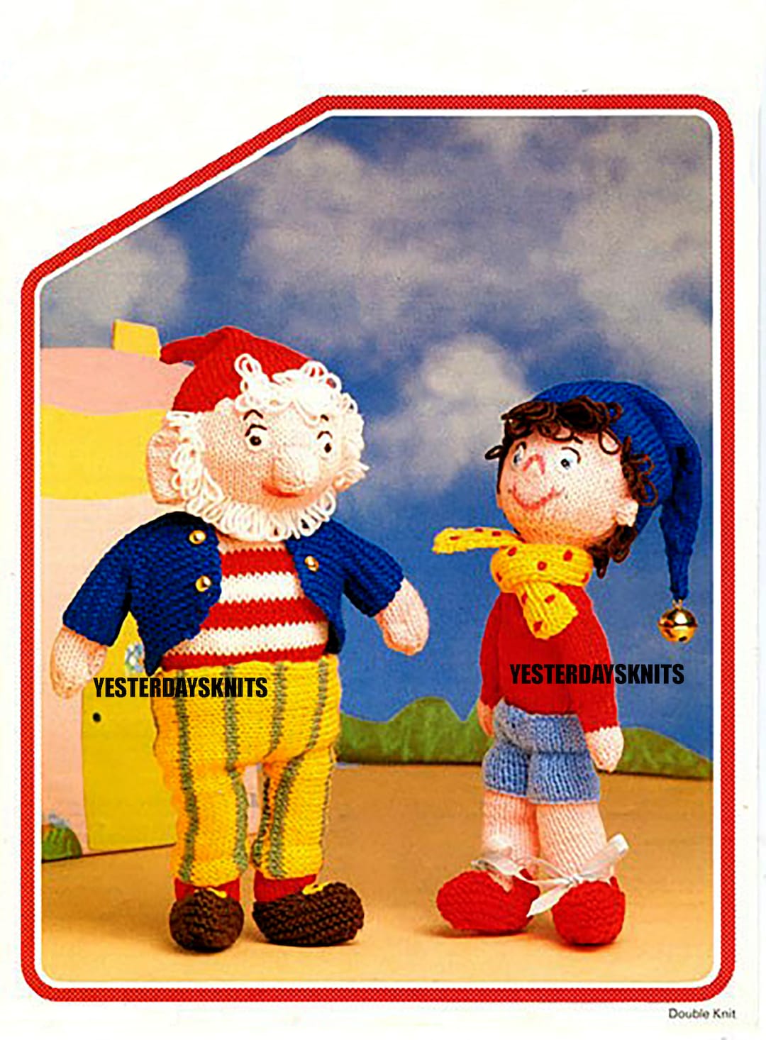 Vintage Noddy and Big Ears Toy Knitting Pattern in DK Yarn EXPERIENCED ...