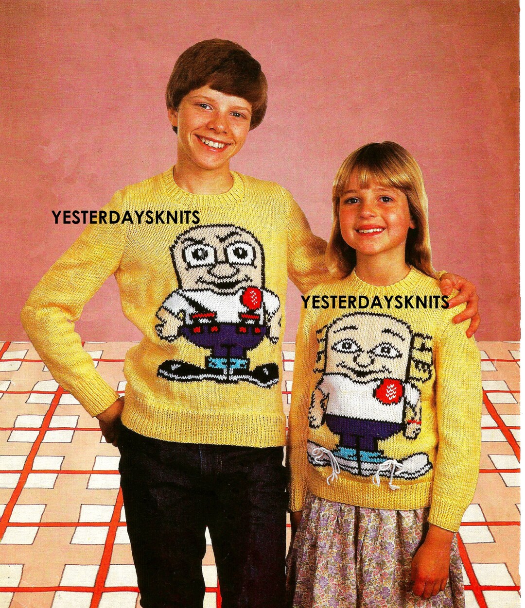 Rare Weetabix Dunk and Bixie Jumper Knitting Patterns in Double Knit ...