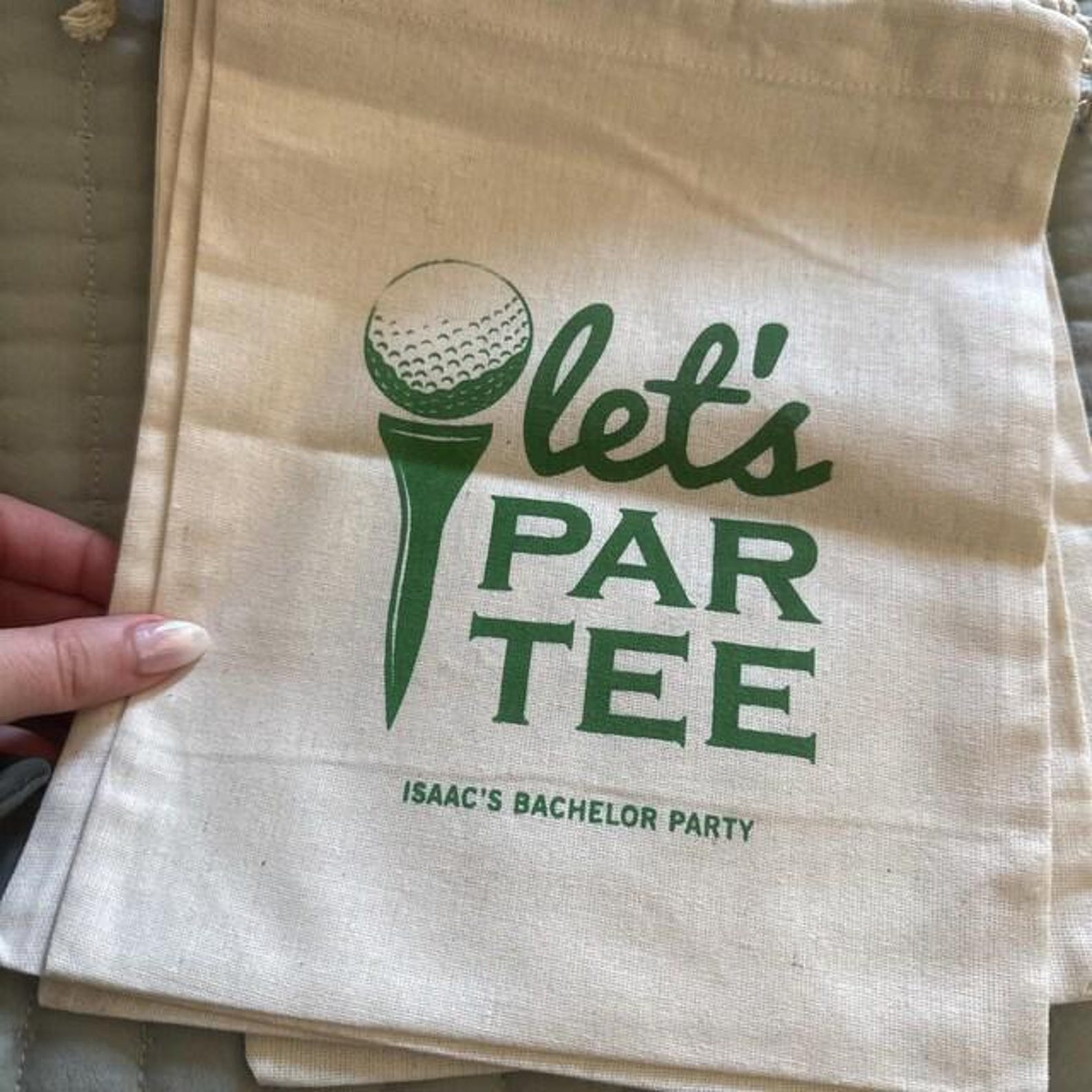 Lets Partee Favor Bag-personalized Golf Party Favor Bags-custom Name ...