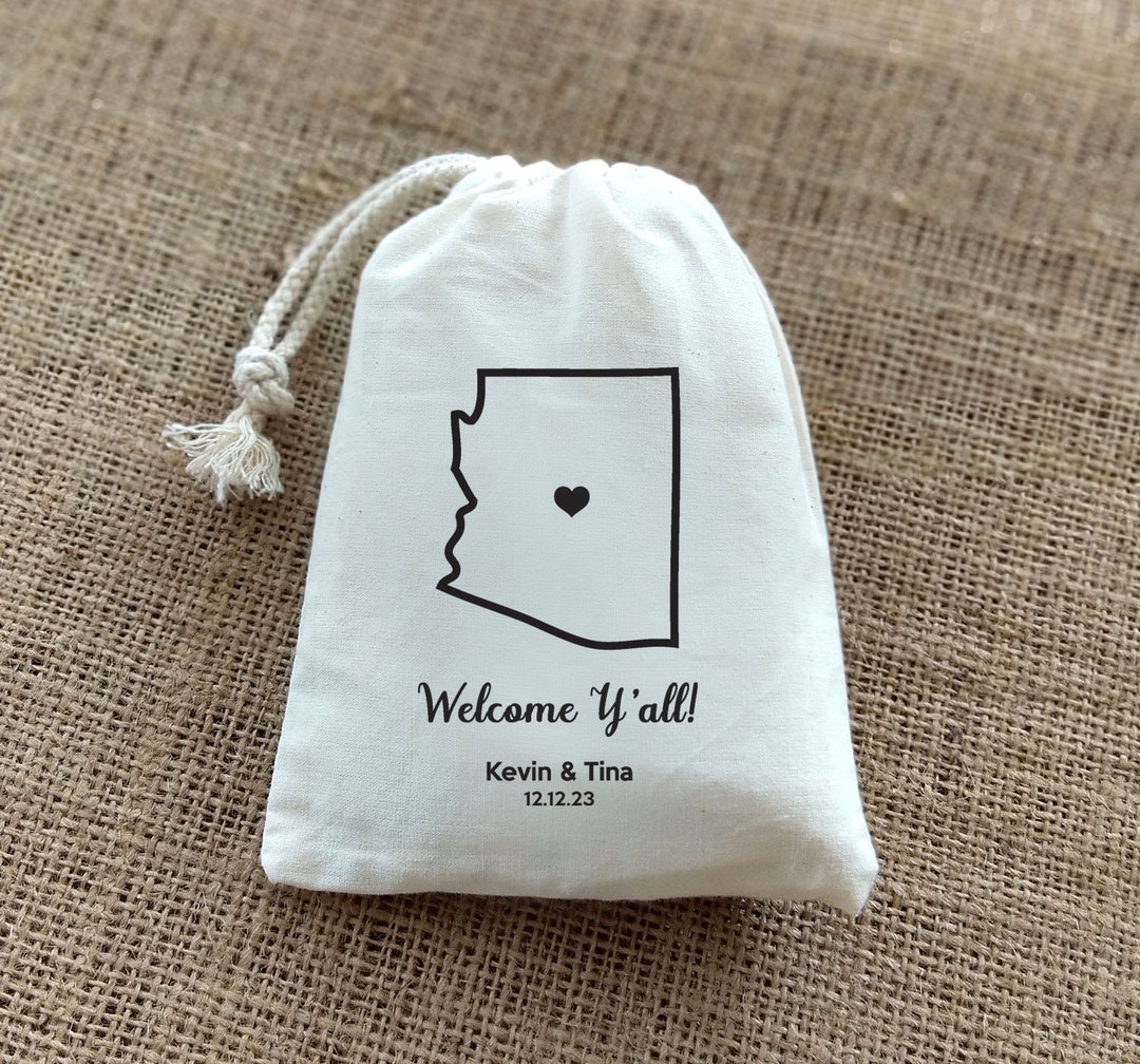 Arizona Welcome Bag-custom State Wedding Favor Party Favor-arizona ...
