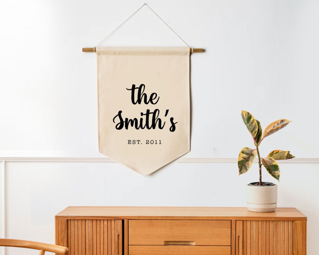 Custom Name Banner | Custom Pennant | Personalized Name Wall Banner ...