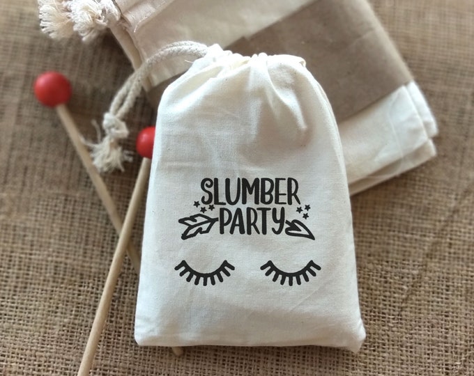 Slumber Party Favor Bag-girls Party Favors-birthday Party-slumber Party ...