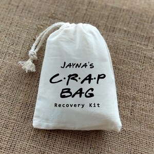 Crap Bag- Recovery Kit - Bachelorette Party-friends Themed-hangover Kit ...