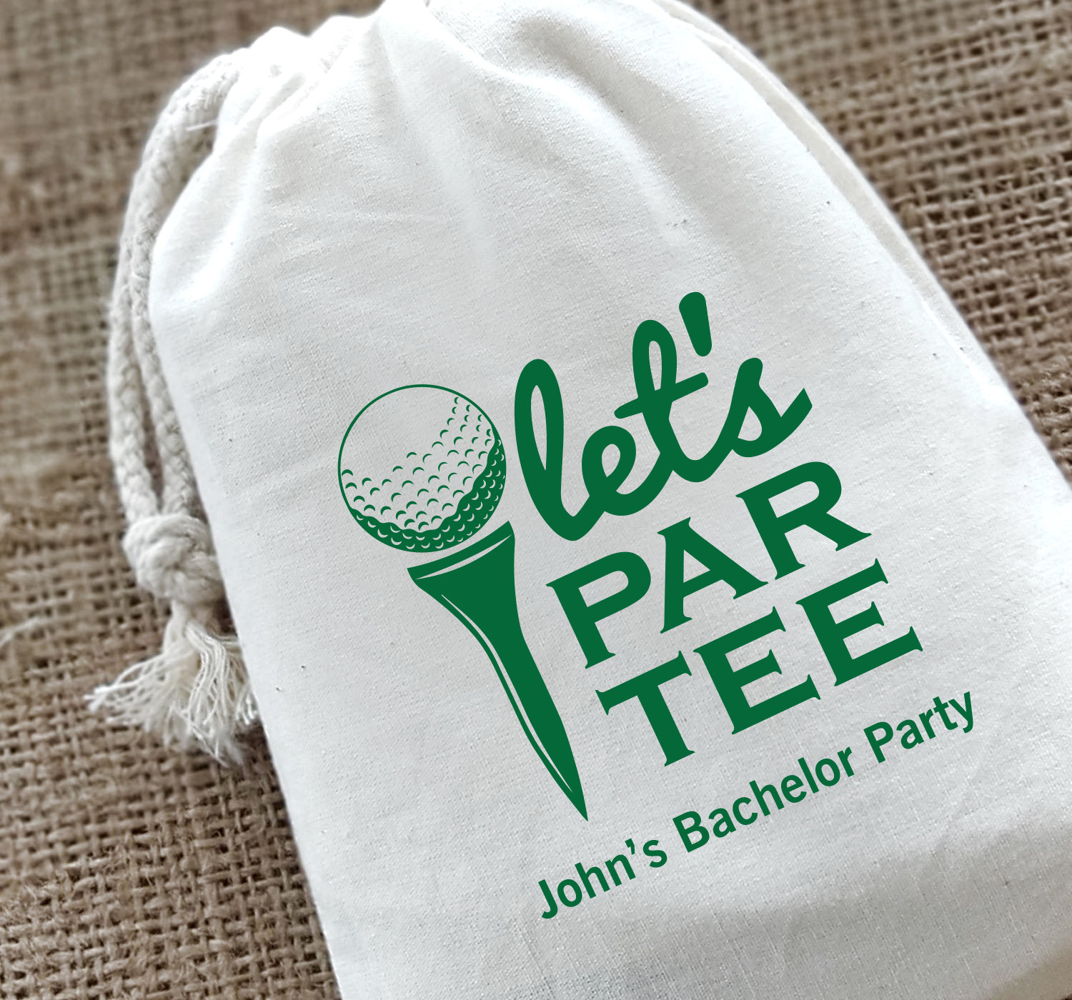 Lets Partee Favor Bag-personalized Golf Party Favor Bags-custom Name ...