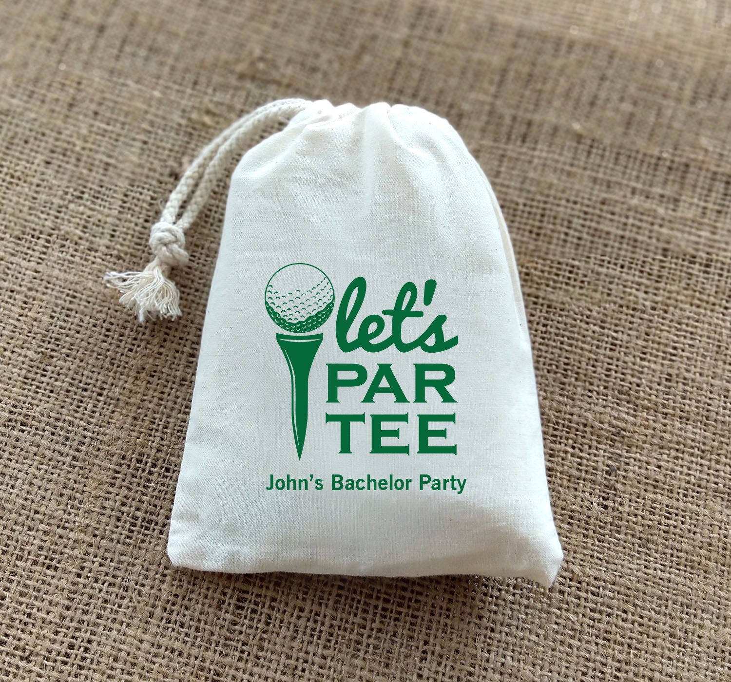 Lets Partee Favor Bag-personalized Golf Party Favor Bags-custom Name ...