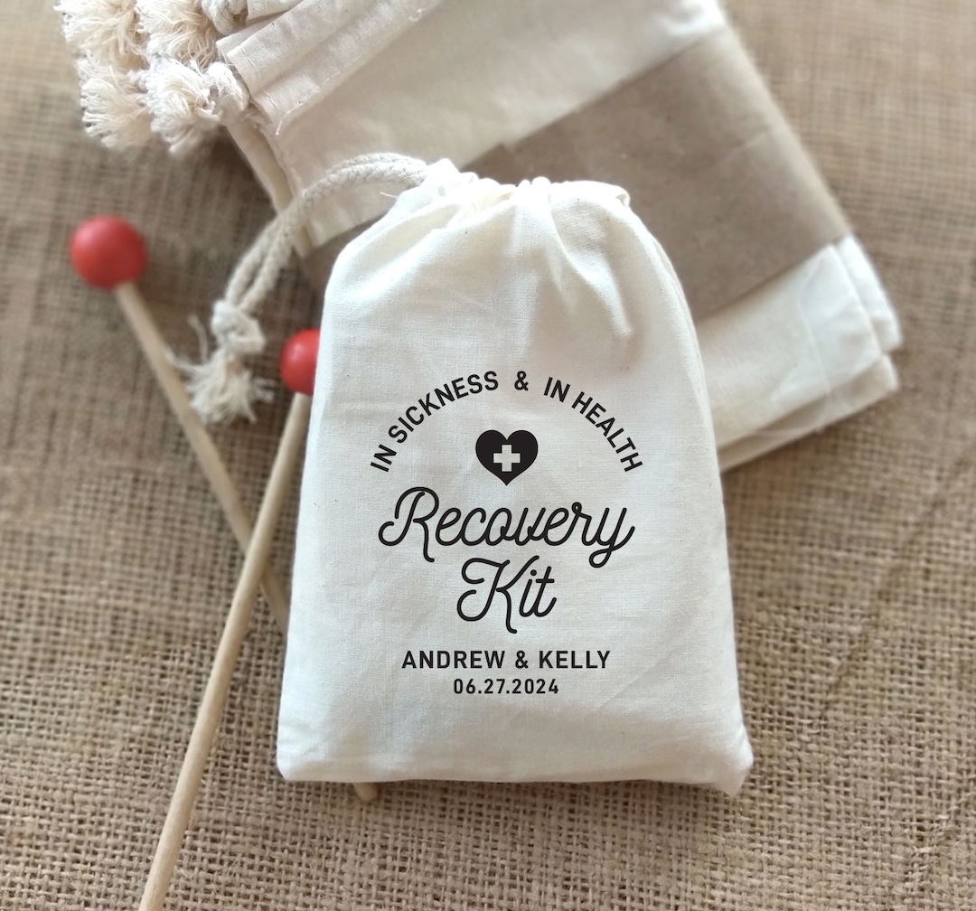 In Sickness and in Health Recovery Kit-hangover Kit-wedding Favors ...