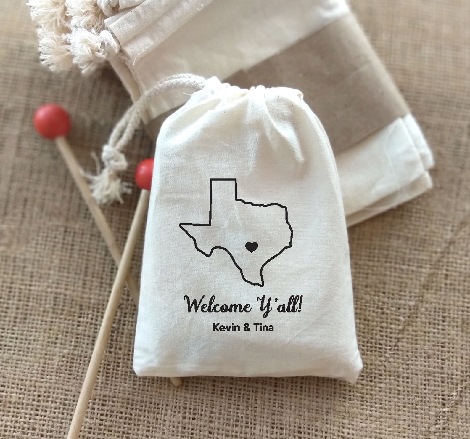 Texas Welcome Bag-custom State Wedding Favor-texas Party Favor-texas ...