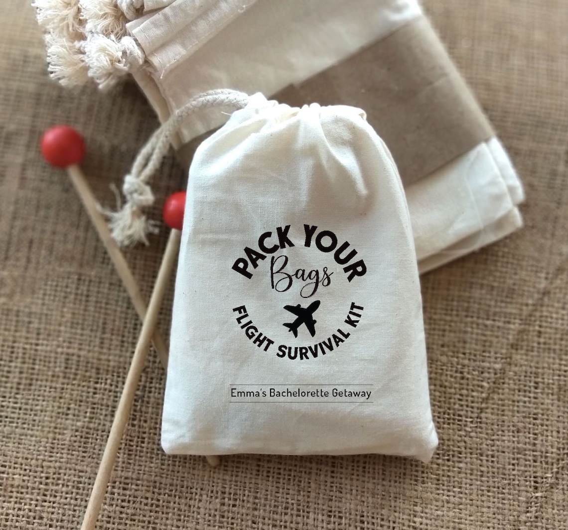 PACK YOUR Bags-flight Bag-destination Wedding Favor-bachelorette ...
