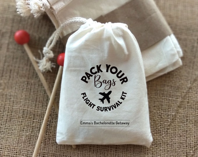 PACK YOUR Bags-flight Bag-destination Wedding Favor-bachelorette ...
