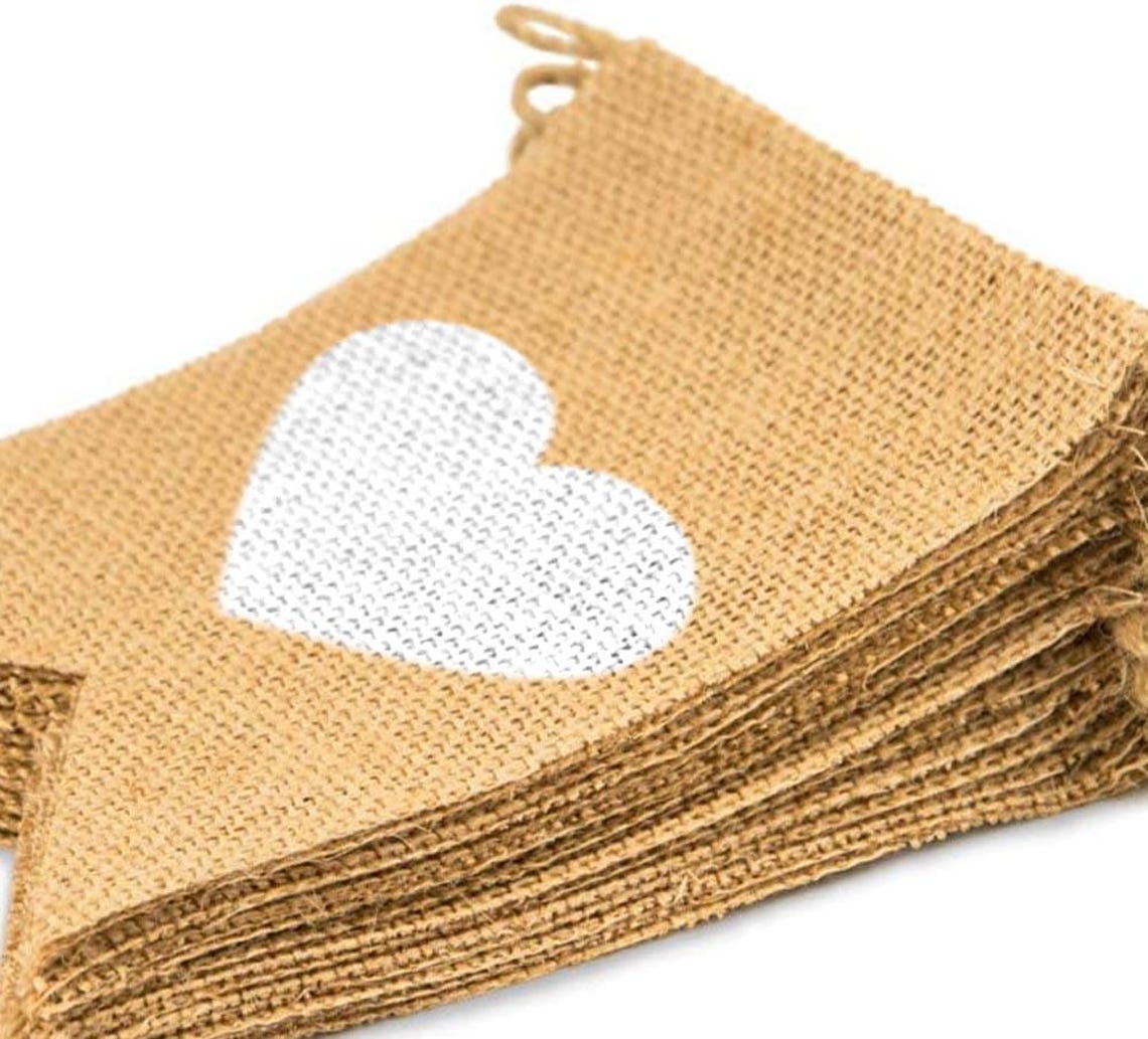 Happy Anniversary Burlap Banner-anniversary Party Decorations-rustic ...