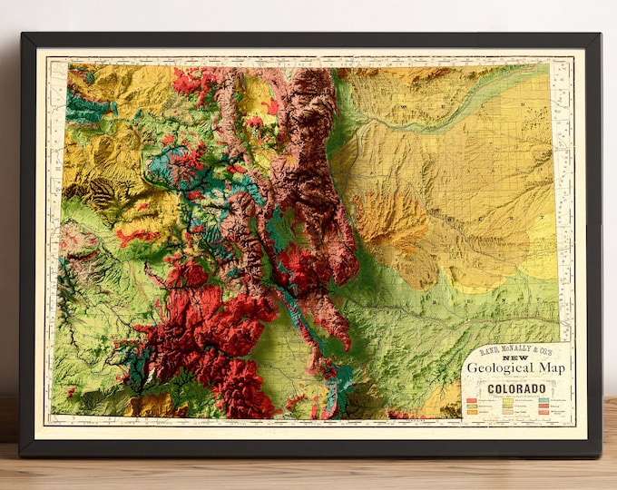 Colorado Hypsometric Tint 3 - Etsy