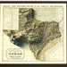 Texas Map, Texas 2D Relief Map, Texas Old Map, Texas Vintage Map, Texas ...