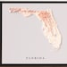 Florida Map, Florida 2D Relief Map, Florida Vintage Map, Florida ...