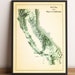 California Map, California 2D Relief Map, California Print, California ...
