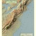 Appalachian Trail Map, Appalachian Trail 2D Relief Map, Appalachian Trail Vintage Map ...