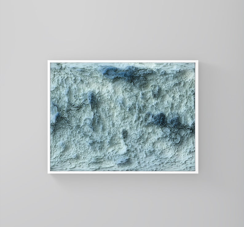 Venus Map Venus 2D Relief Map Venus Vintage Map Venus - Etsy