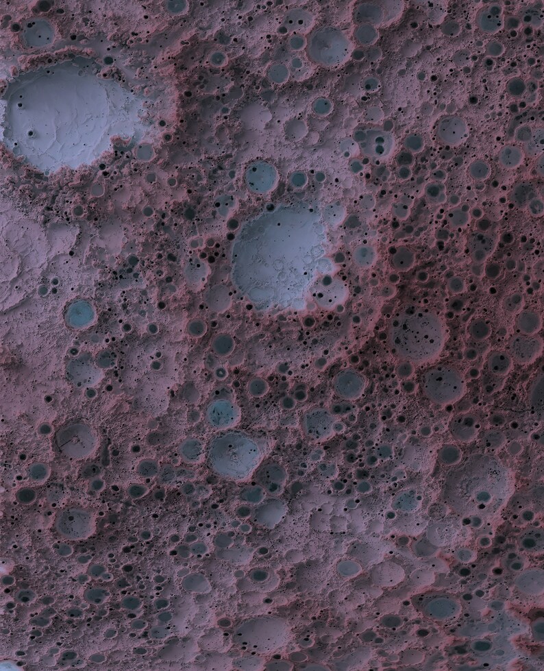 Moon Map Moon 2D Relief Map Moon Vintage Map Moon Topo Map - Etsy