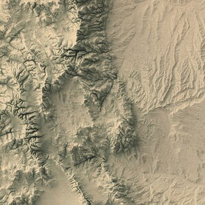 Colorado Map, Colorado 2D Relief Map, Colorado Framed Wall Art ...