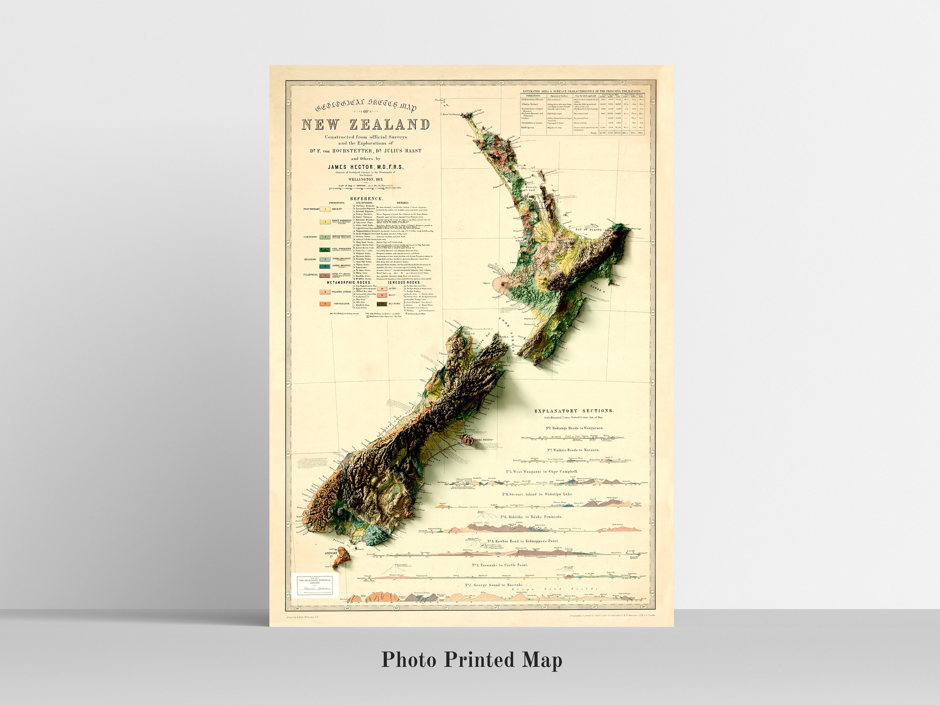 New Zealand Map New Zealand 2D Relief Map New Zealand - Etsy
