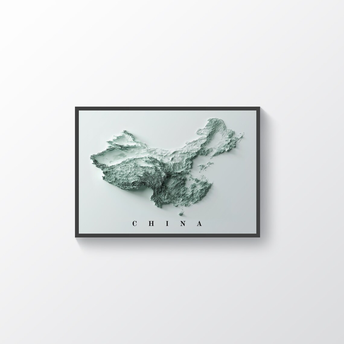 China Map China 2D Relief Map China Vintage Map China - Etsy UK