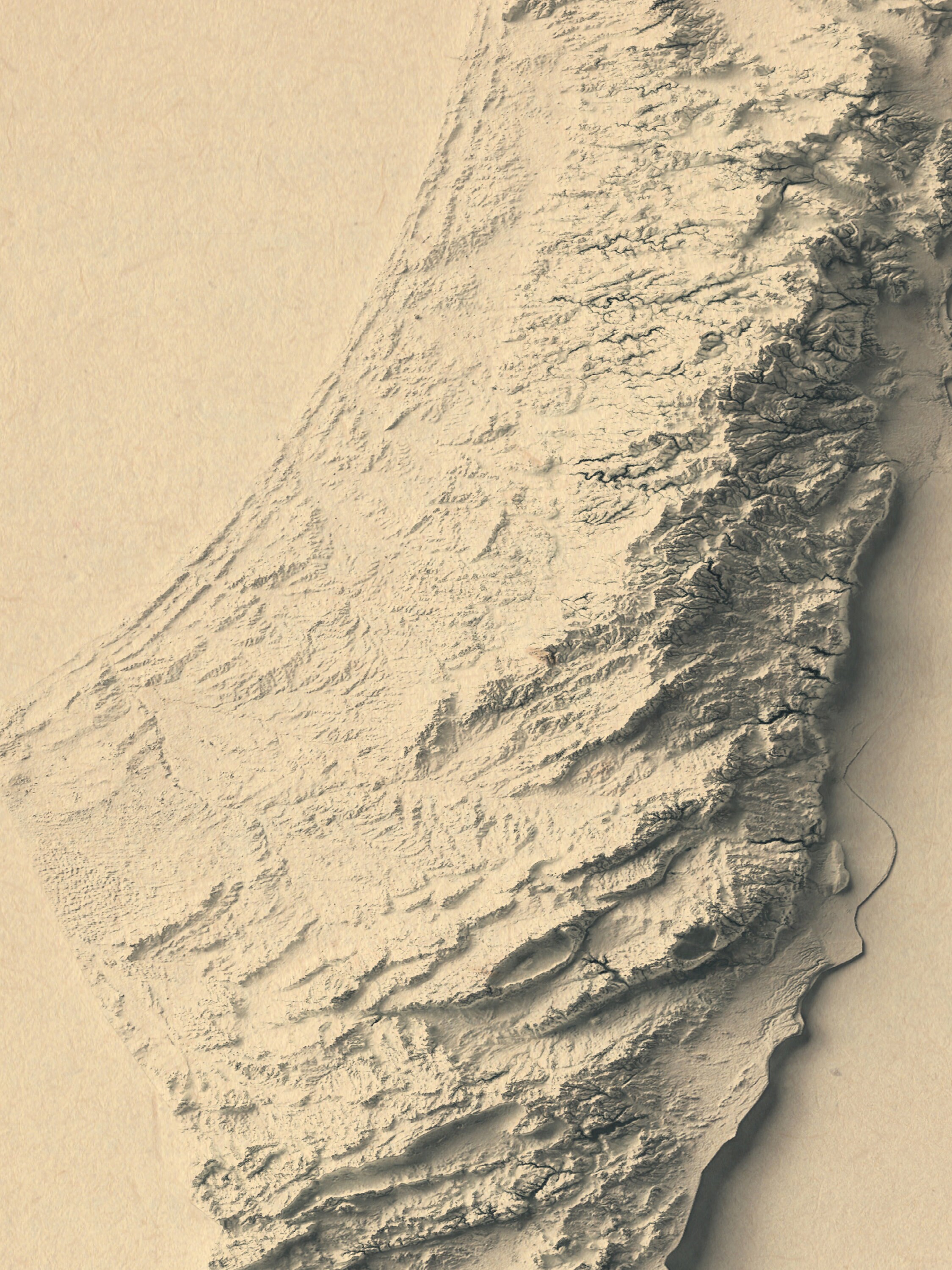 Palestine Map, Palestine 2D Relief Map, Palestine Minimalist Poster Map ...