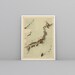 Japan Map, Japan 2D Relief Map, Japan Historical Map, Japan Old Map ...
