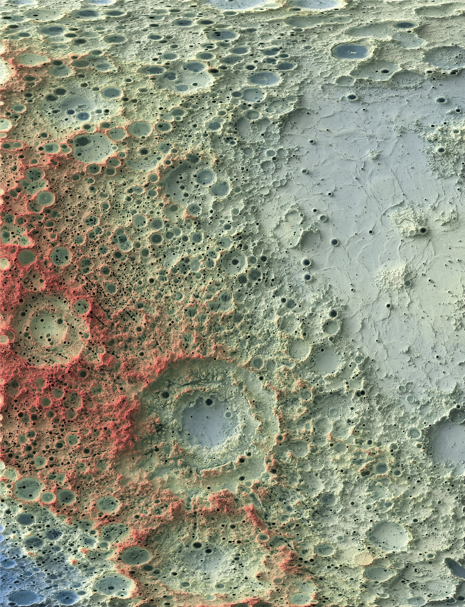 Moon Map Moon 2D Relief Map Moon Vintage Map Moon Framed - Etsy