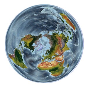 World Map WGS 1984 Grid North Projection Vintage World Map - Etsy