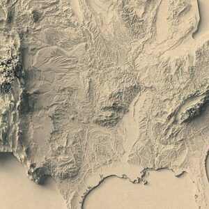 United States Map, USA 2D Relief Map, America Map, USA Map, United ...