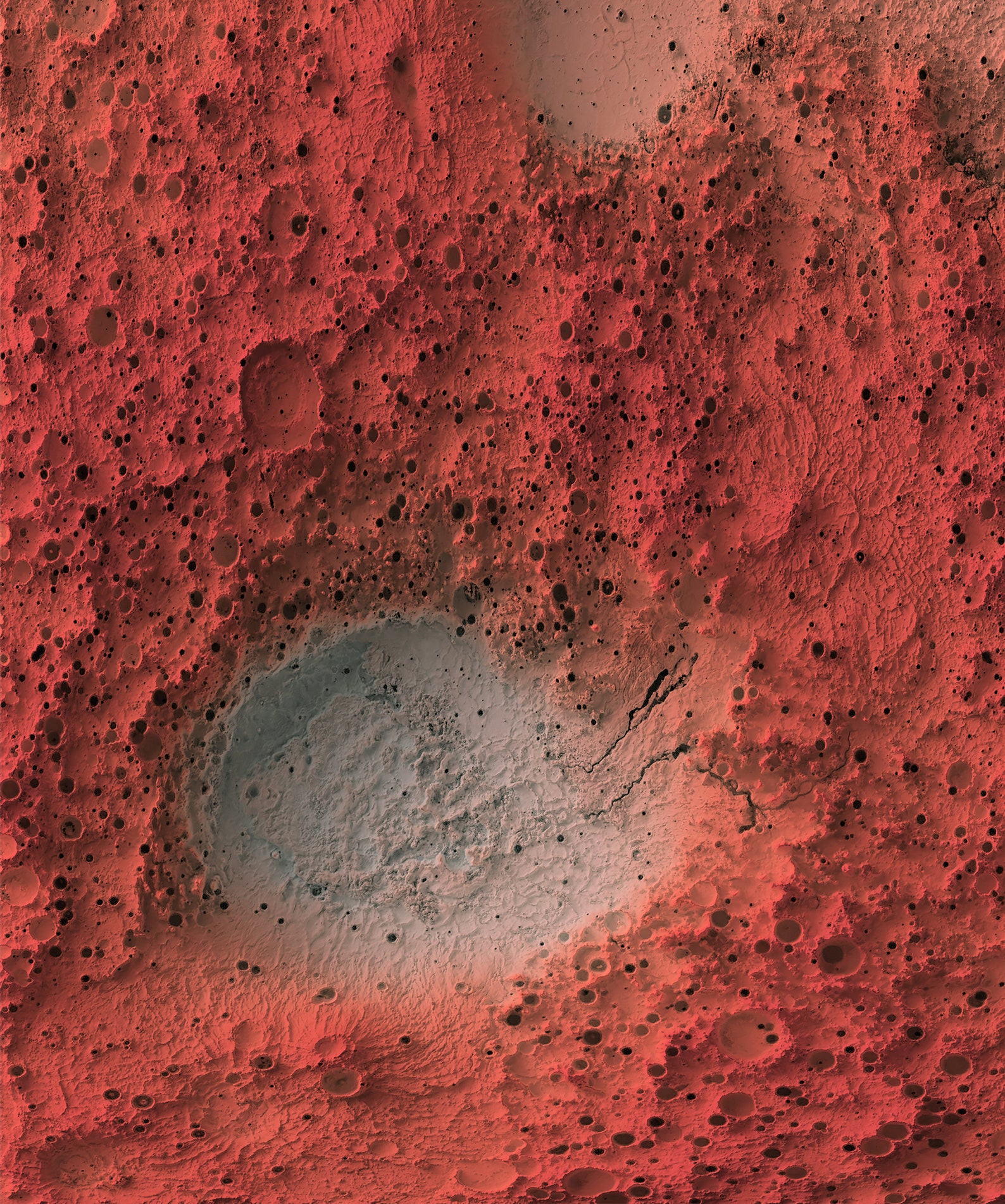 Mars Map Mars 2D Relief Map Mars Minimalist Map Mars Print - Etsy