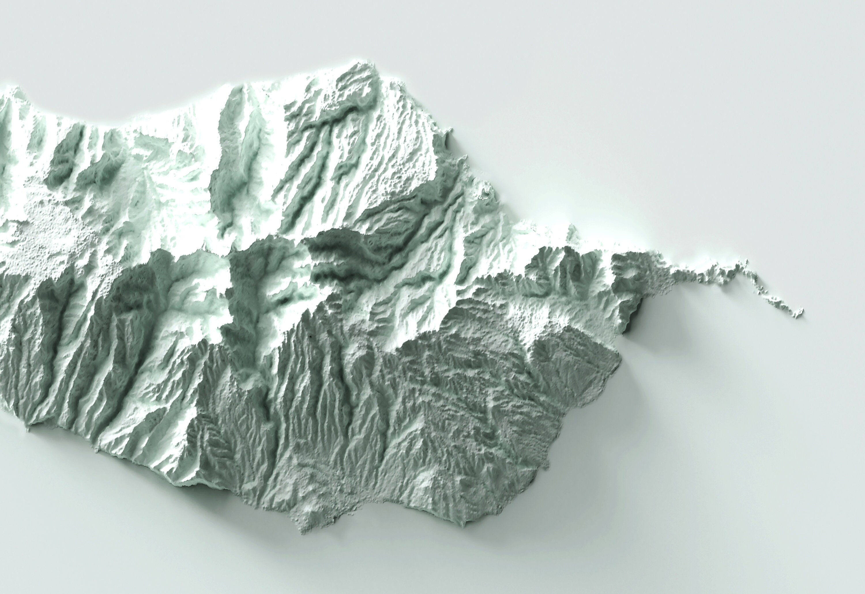 Madeira Island, Portugal Map, Madeira Island 2D Relief Map, Madeira ...