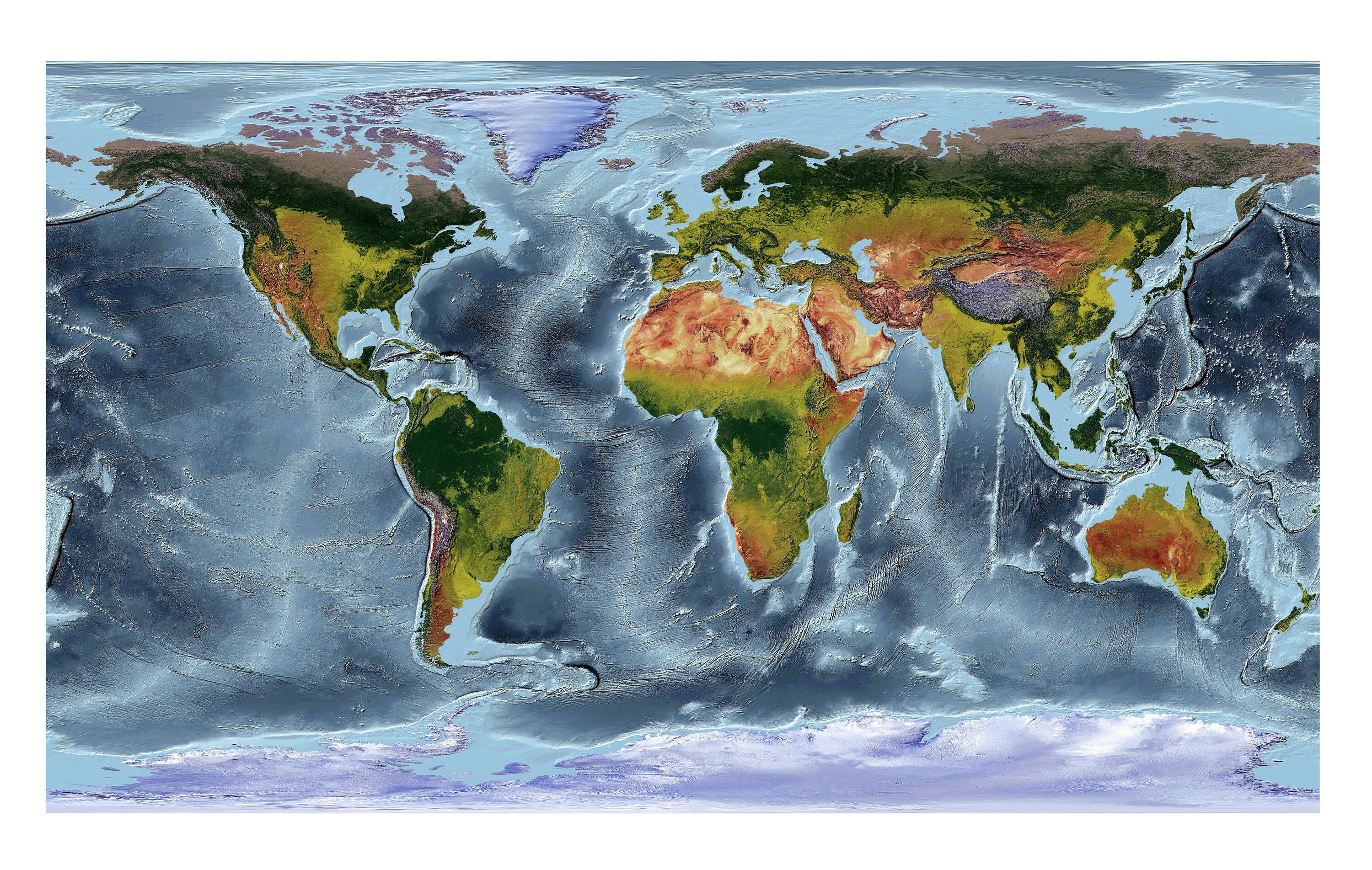 World Map WGS84 Projection World Map Vintage World Map - Etsy