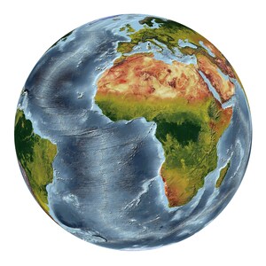 World Map Vertical Perspective Projection Vintage World Map - Etsy