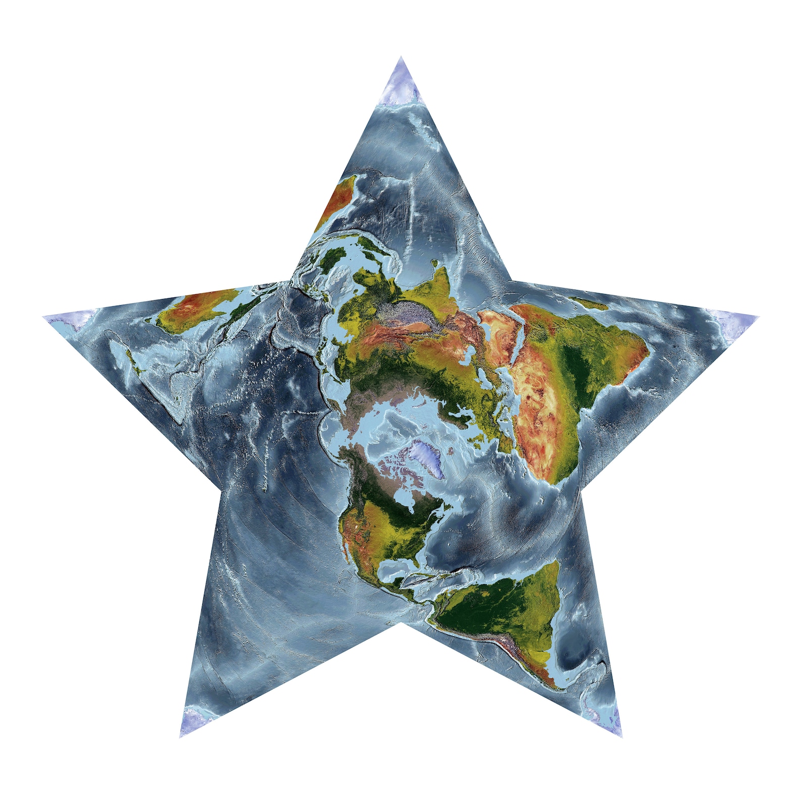 World Map Berghaus Star Projection Vintage World Map Relief - Etsy