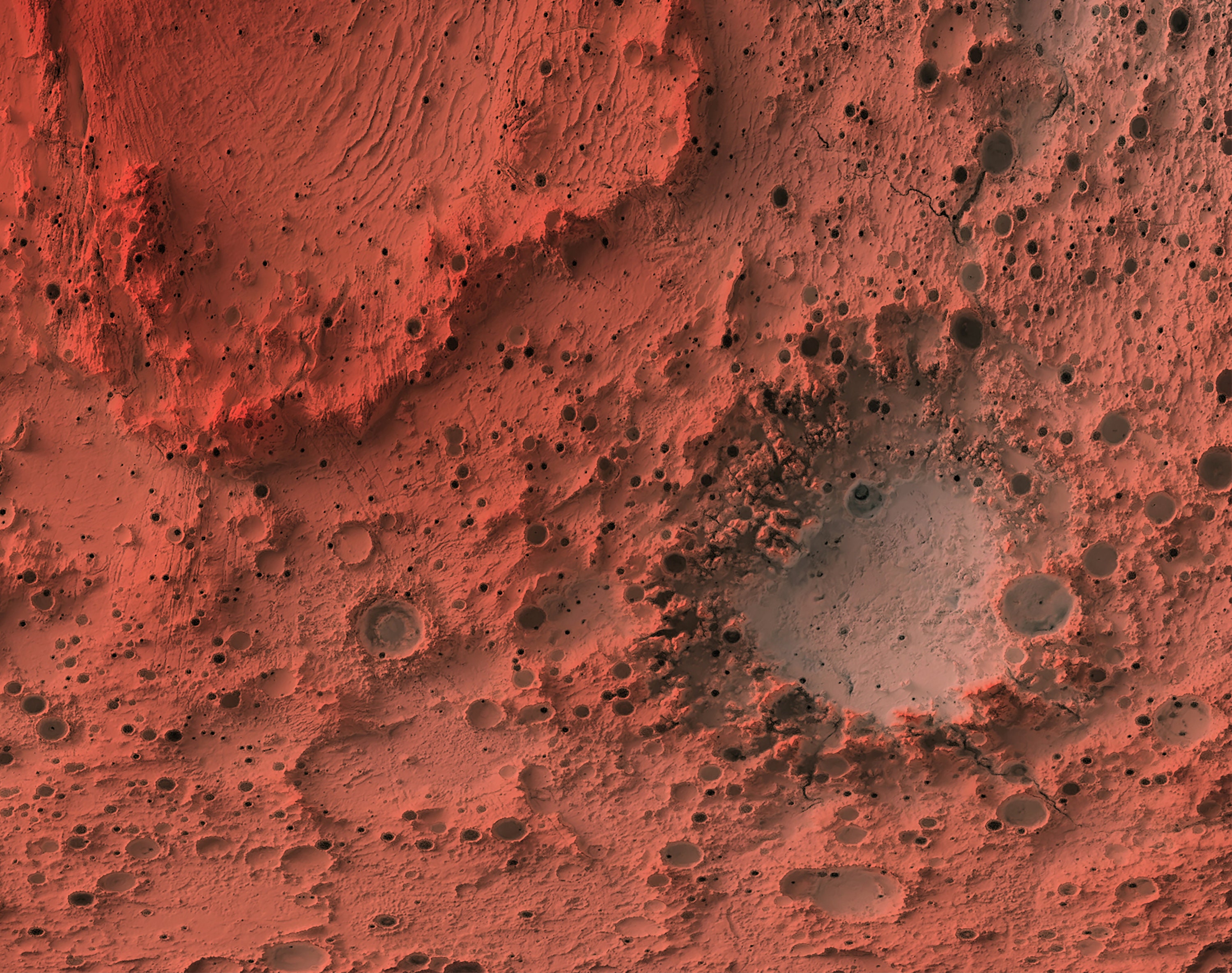 Mars Map Mars 2D Relief Map Mars Vintage Map Topographic - Etsy