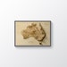 Australia Map, Australia 2D Relief Map, Australia Vintage Map ...