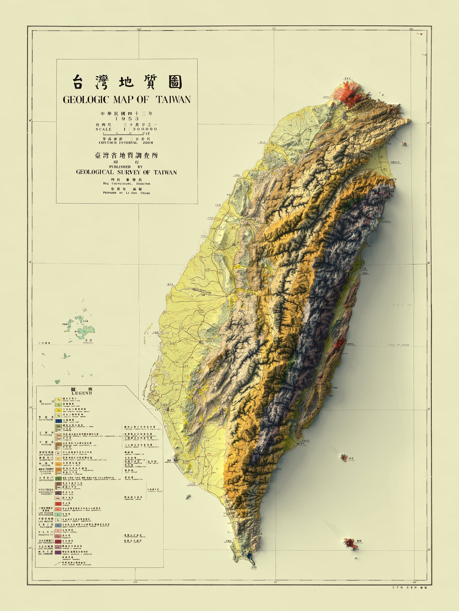 Taiwan Map Taiwan 2D Relief Map Taiwan Poster Taiwan Print - Etsy