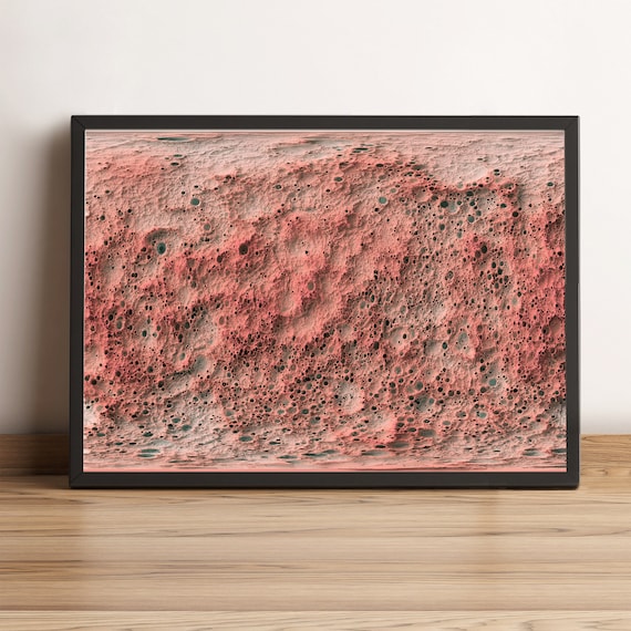 Mercury Map Mercury 2D Relief Map Mercury Vintage Map - Etsy UK