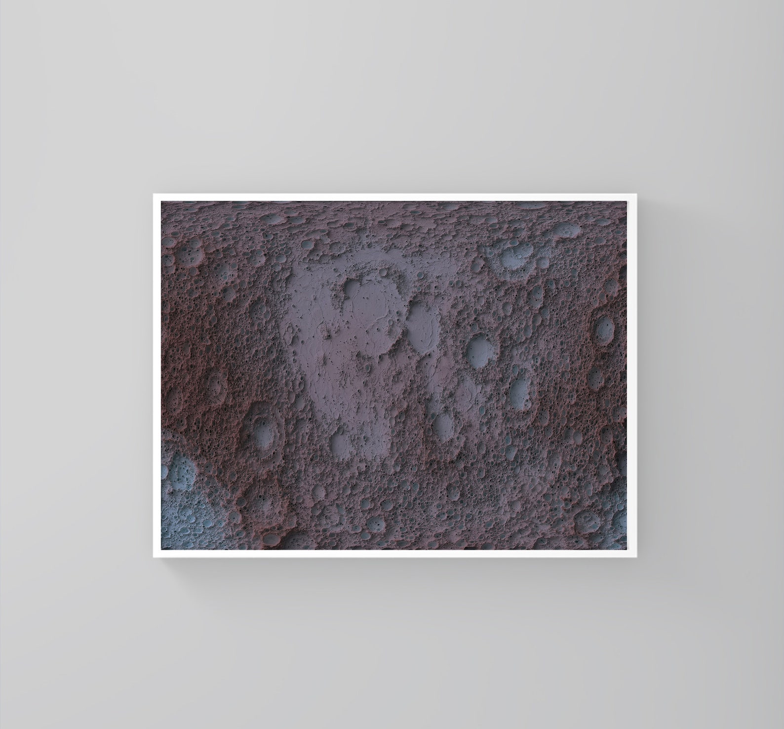 Moon Map Moon 2D Relief Map Moon Vintage Map Moon Topo Map - Etsy