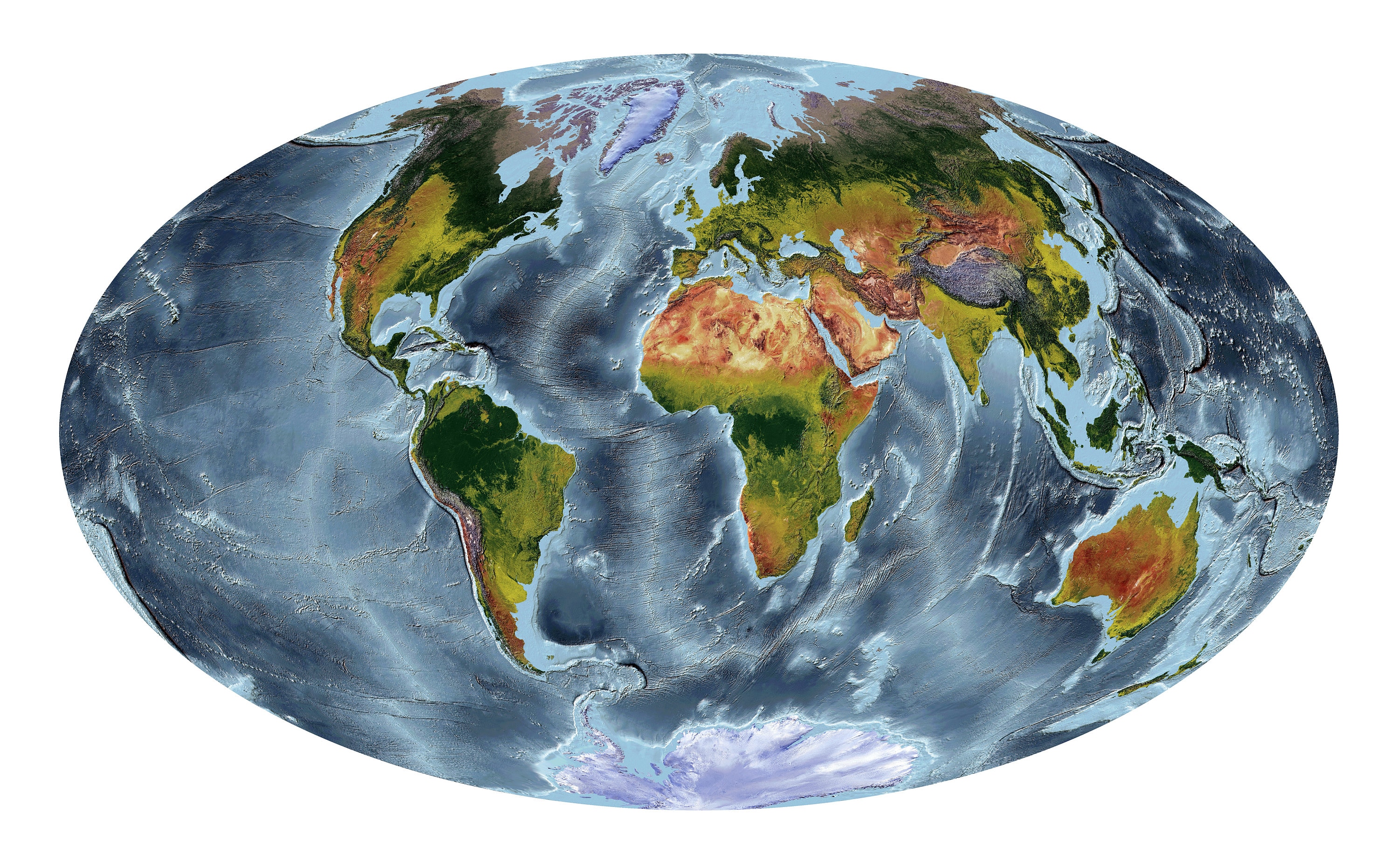 World Map Aitoff Projection World Map Vintage World Map | Etsy