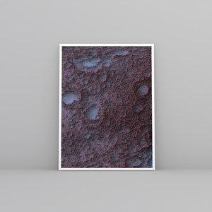 Moon Map, Moon 2D Relief Map, Moon Vintage Map, Moon Topo Map, Moon ...