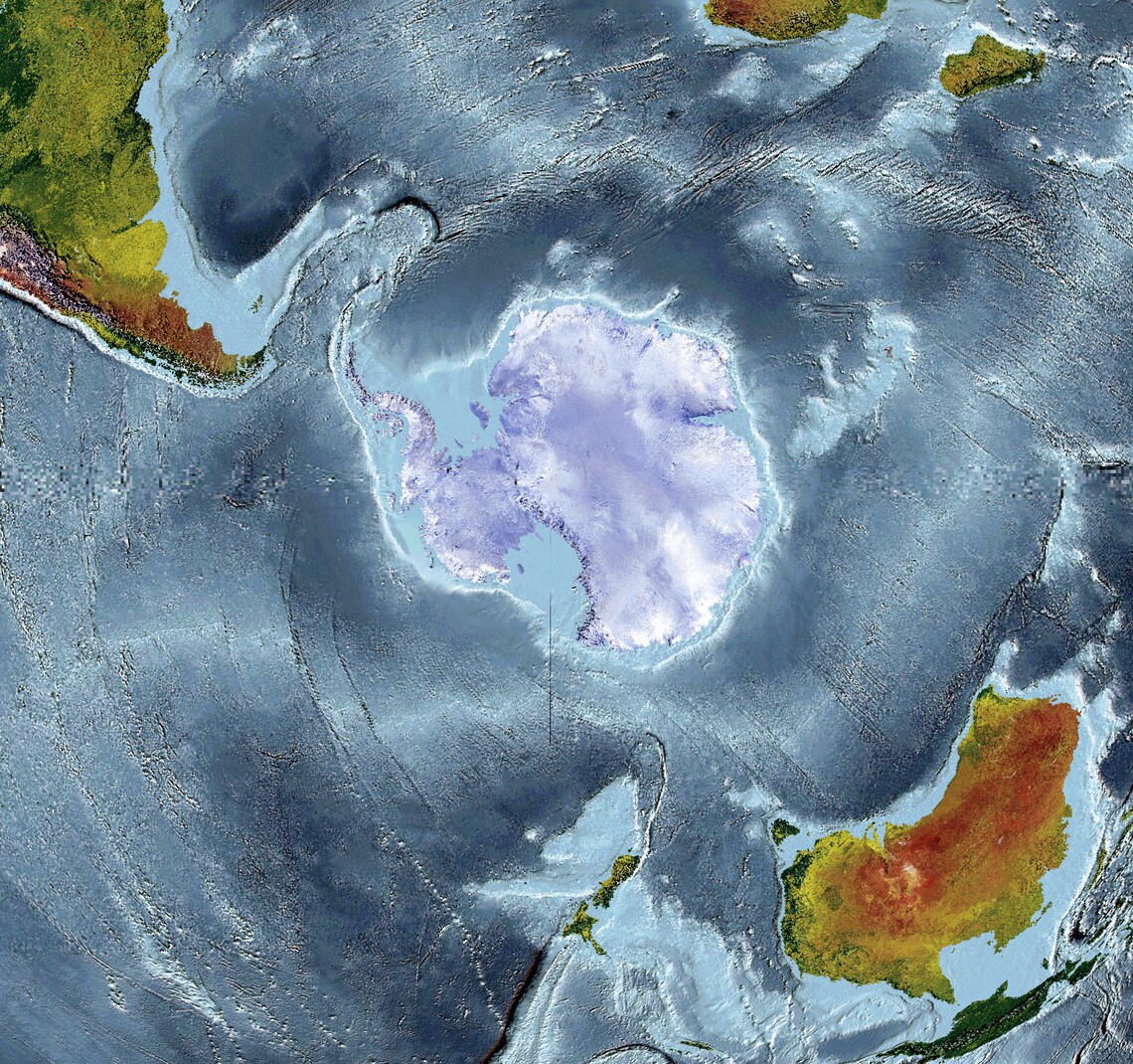 World Map WGS 1984 Grid South Projection Vintage World Map - Etsy UK