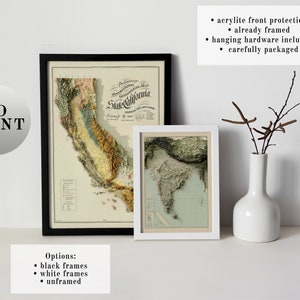Hawaii Island Map Hawaii Map Hawaii 2D Relief Map Big - Etsy