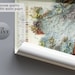 California Map, California 2D Relief Map, California Print, California ...