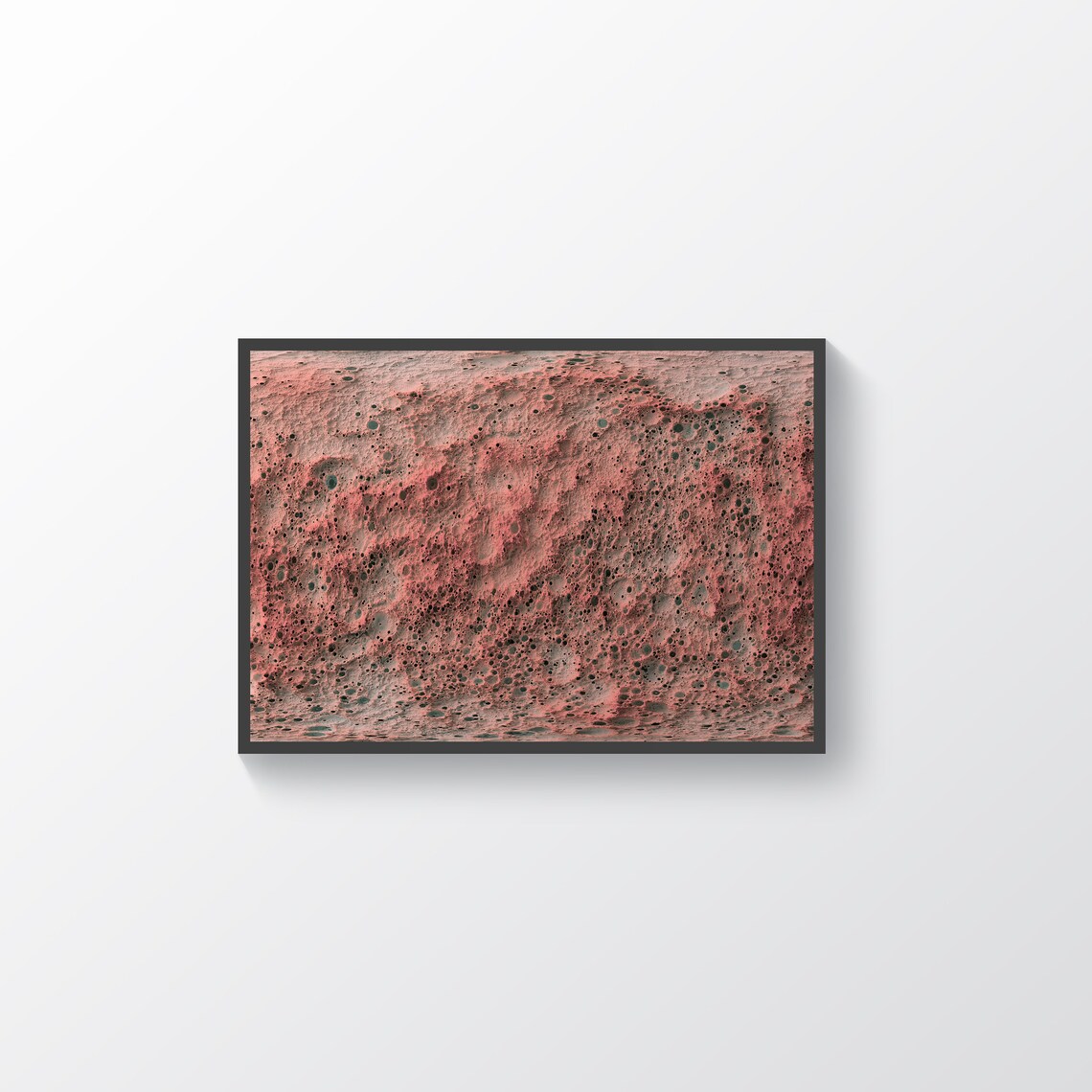 Mercury Map, Mercury 2D Relief Map, Mercury Vintage Map, Mercury Print ...