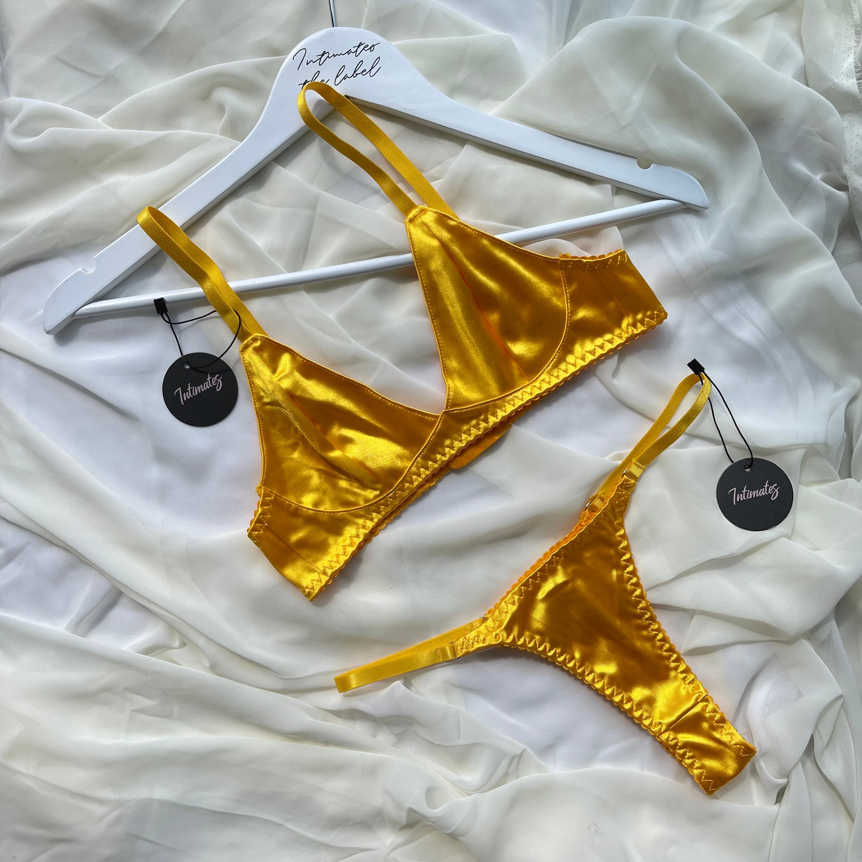 Eternity Satin Bralette Set - Etsy