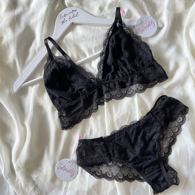 Mona Lace Bralette Set - Etsy Australia