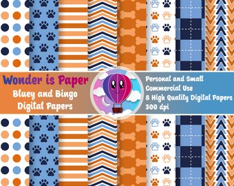 Bluey digital art - Etsy España