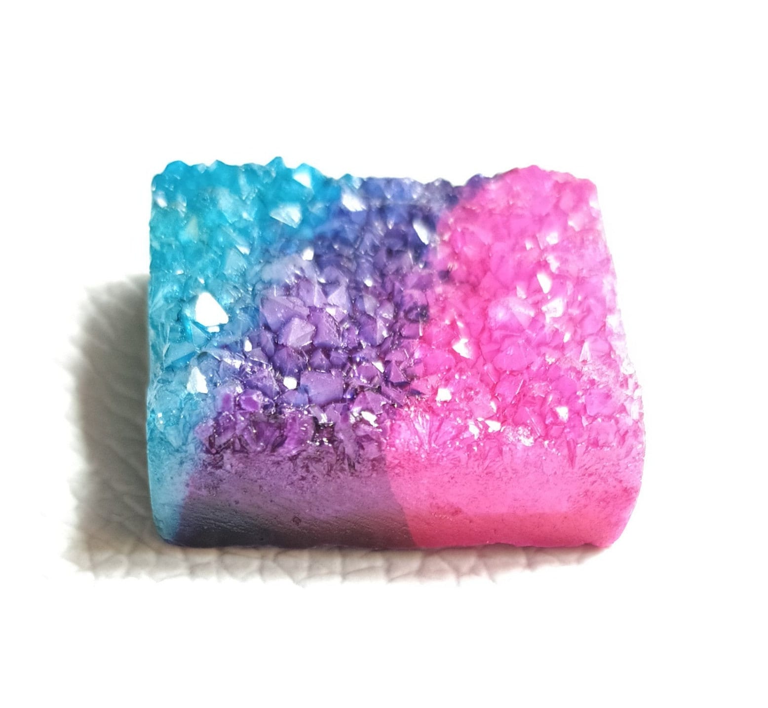 1 Pcs Beautiful Quality 3 Color Druzy, Approximately 22X21 Mm, 44 Cts ...